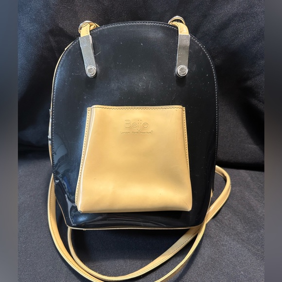 Beijo | Bags | Beijo Leather Convertible Backpack Purse Blacktan Like ...